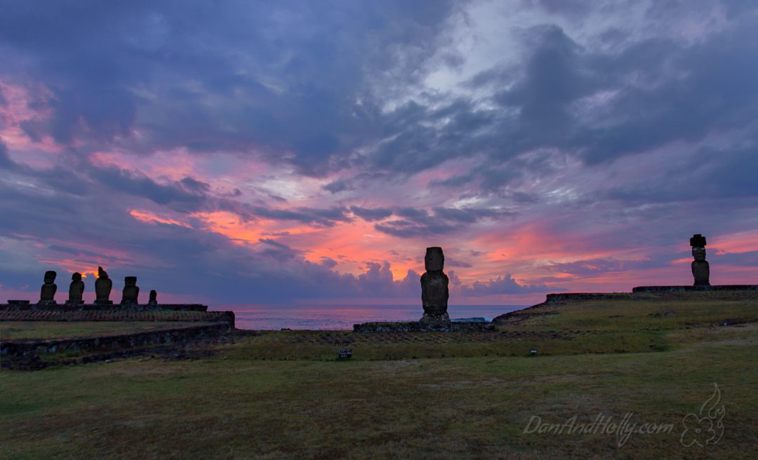 Sunrise and Sunset on Easter Island | danandholly.com